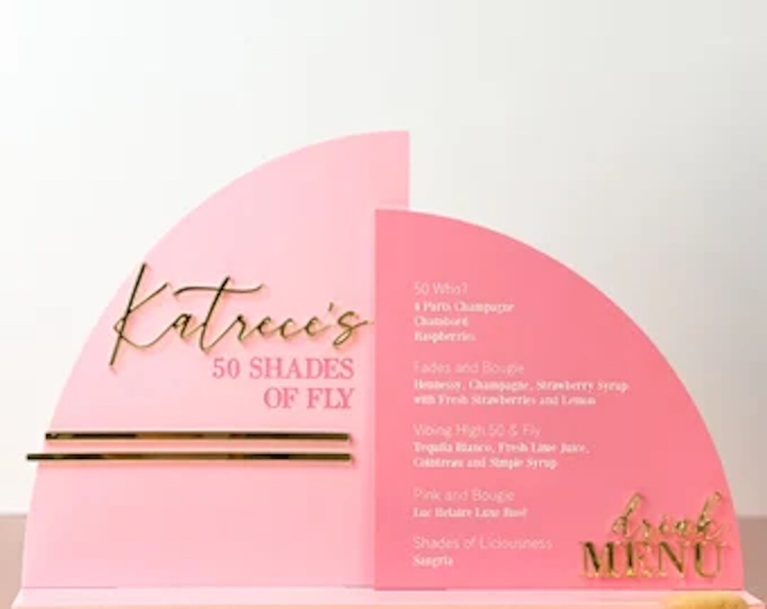 Custom Bar Menu, Custom Bar Sign, Acrylic Bar Menu, Custom Acrylic Menu ...