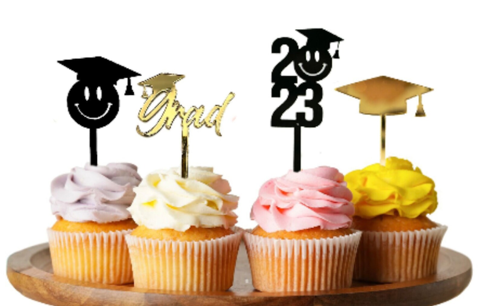 Class of 2023 Cupcake Toppers Graduation Cupcake Toppers - Etsy