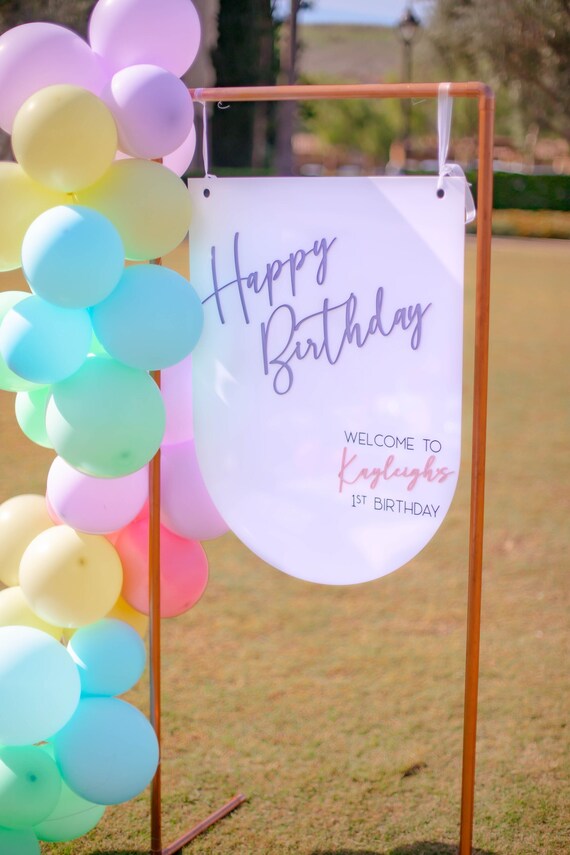 Happy Birthday Sign Welcome Sign Acrylic Sign Custom Name | Etsy