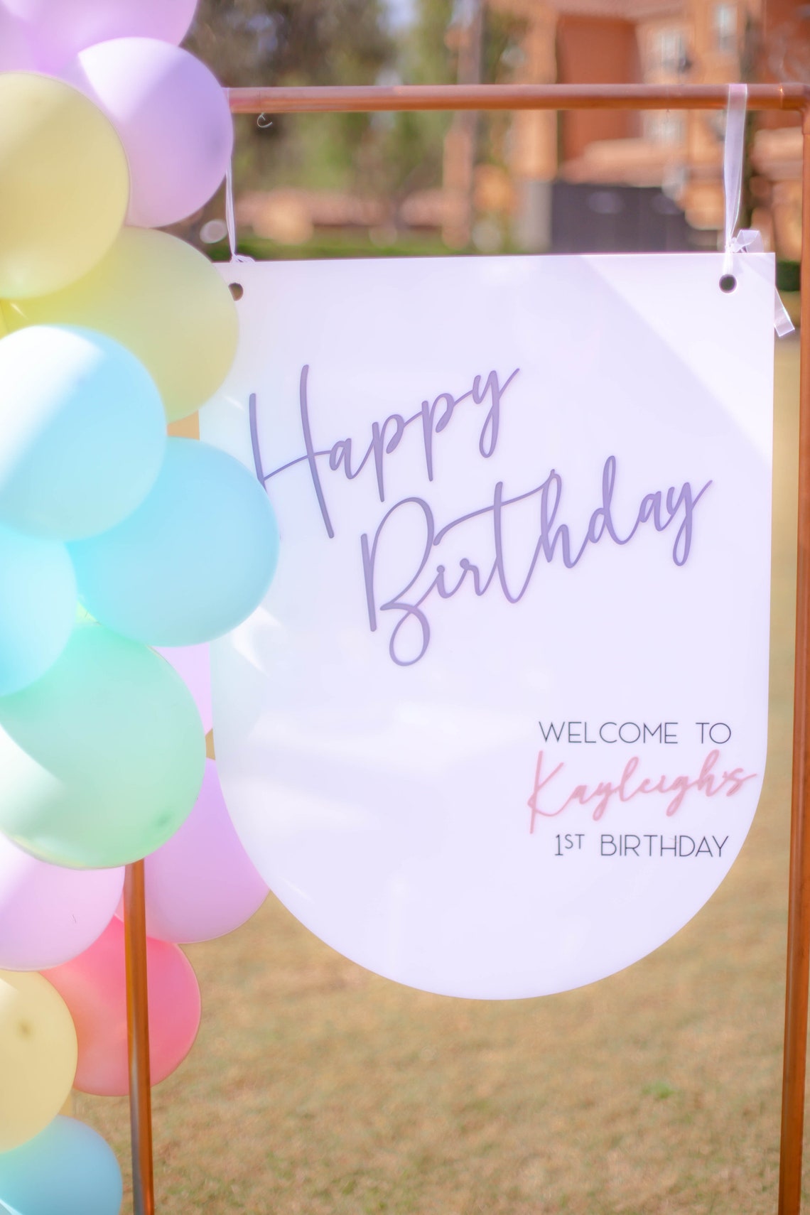 Happy Birthday Sign, Welcome Sign, Acrylic Sign, Custom Name Sign ...