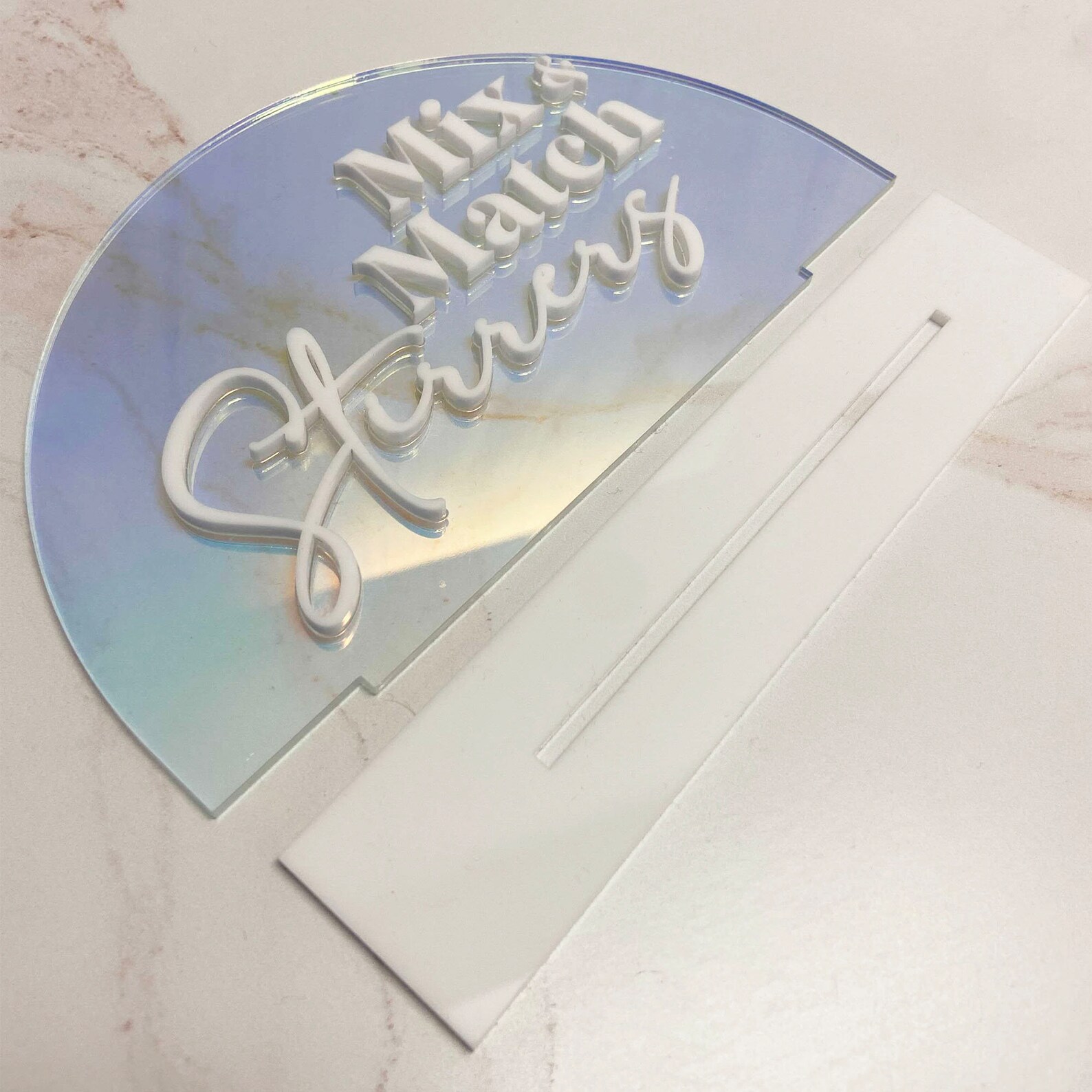 Custom Acrylic Sign Arch Sign Iridescent Sign Custom Sign - Etsy