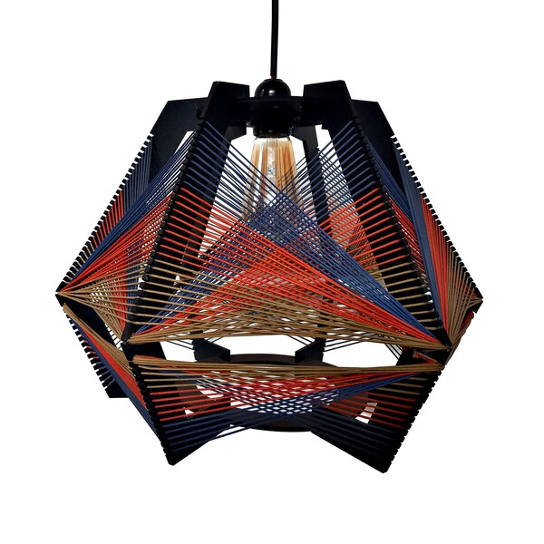 Woven Thread Pendant Light - Etsy