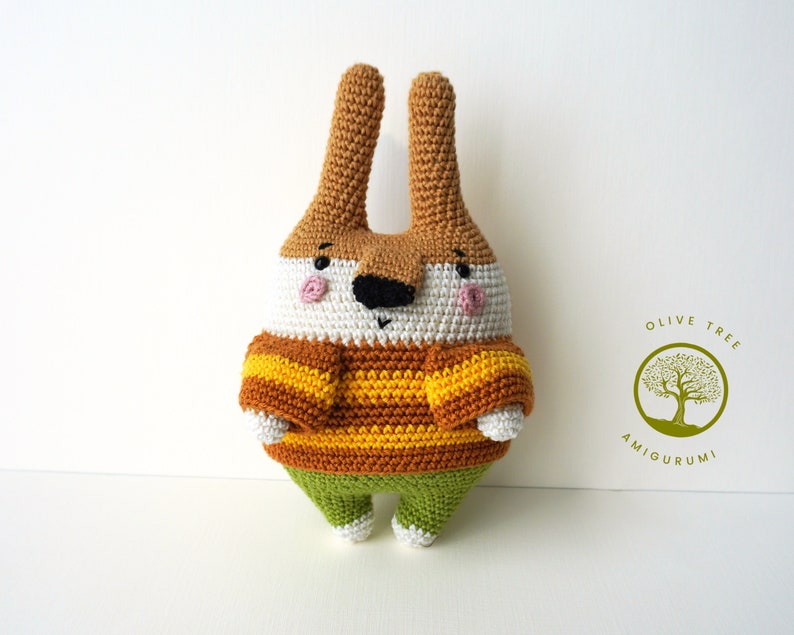Amigurumi CROCHET PATTERN Sam the Rabbit • Crochet Toy Pattern ...