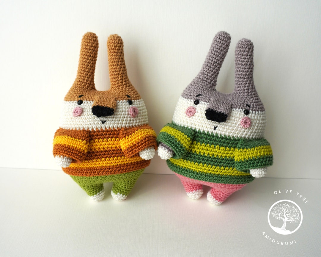 Amigurumi CROCHET PATTERN Sam the Rabbit Crochet Toy Pattern Amigurumi ...