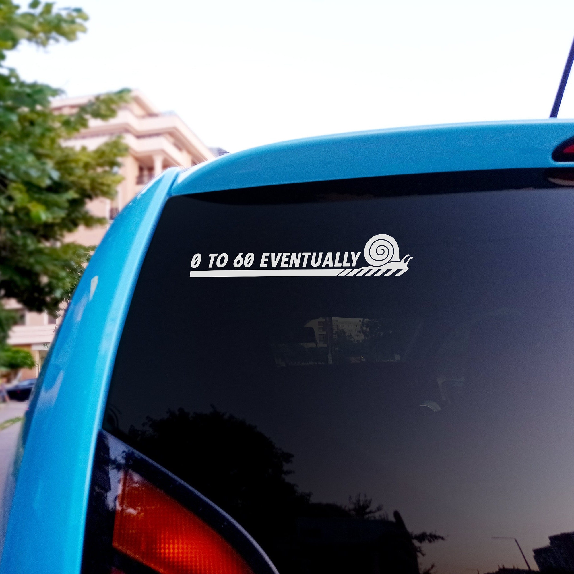 Funny Vinyl Decal Sticker. 0 to 60 Eventually Gift for That Money Pit ...