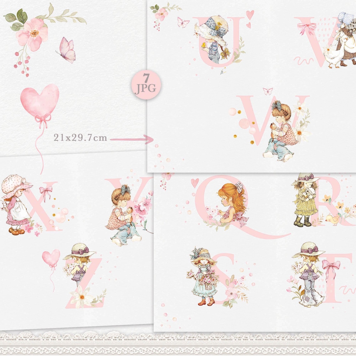 Sarah Kay, Capital Letters, Alphabet, Shabby Chic, Decoupage ...