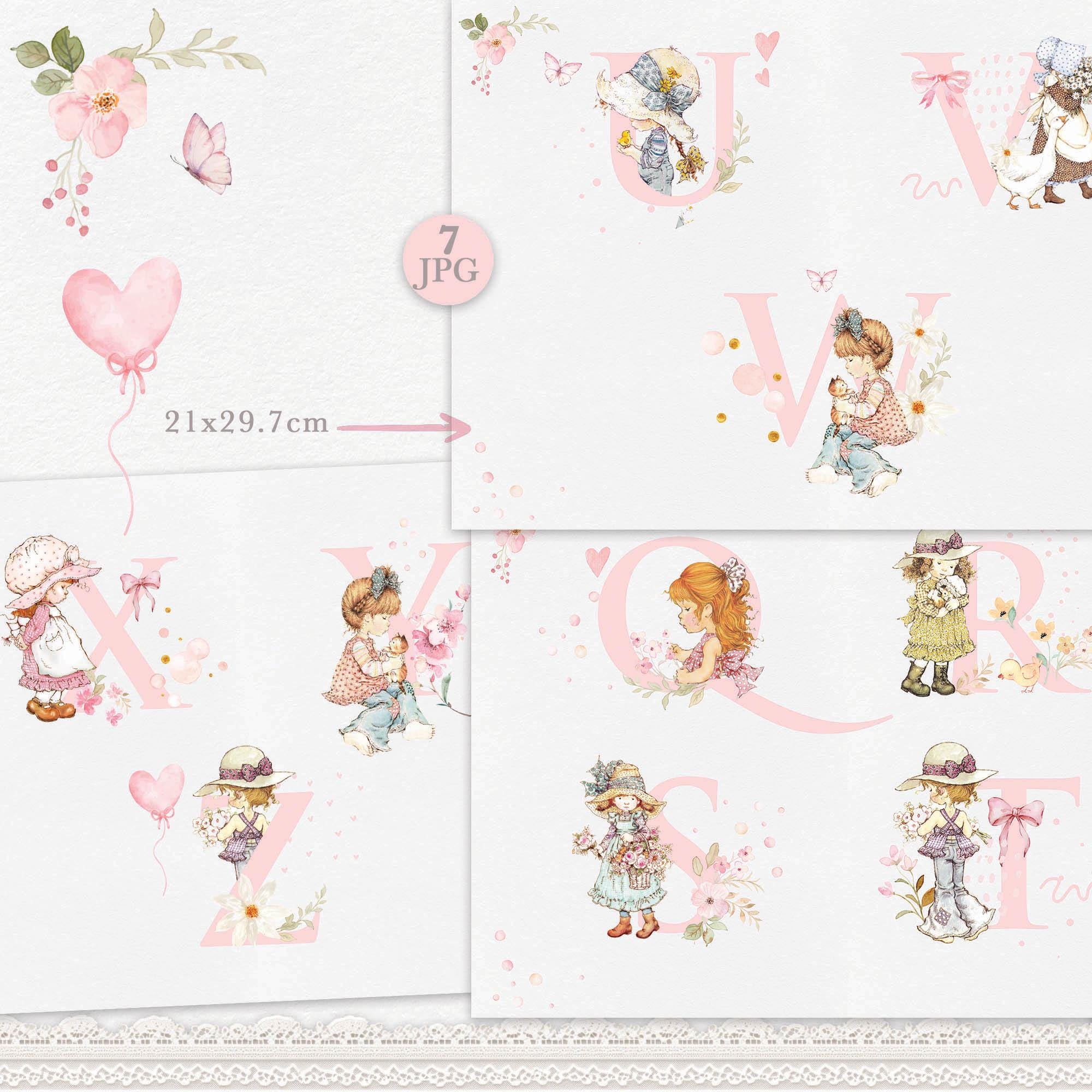 Sarah Kay, Capital Letters, Alphabet, Shabby Chic, Decoupage ...