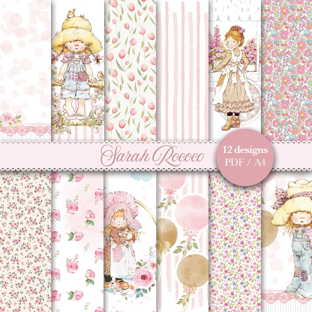Digital Paper, Sarah Kay, Shabby Chic, Presents, Decoupage ...