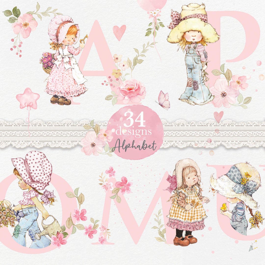 Sarah Kay, Capital Letters, Alphabet, Shabby Chic, Decoupage ...