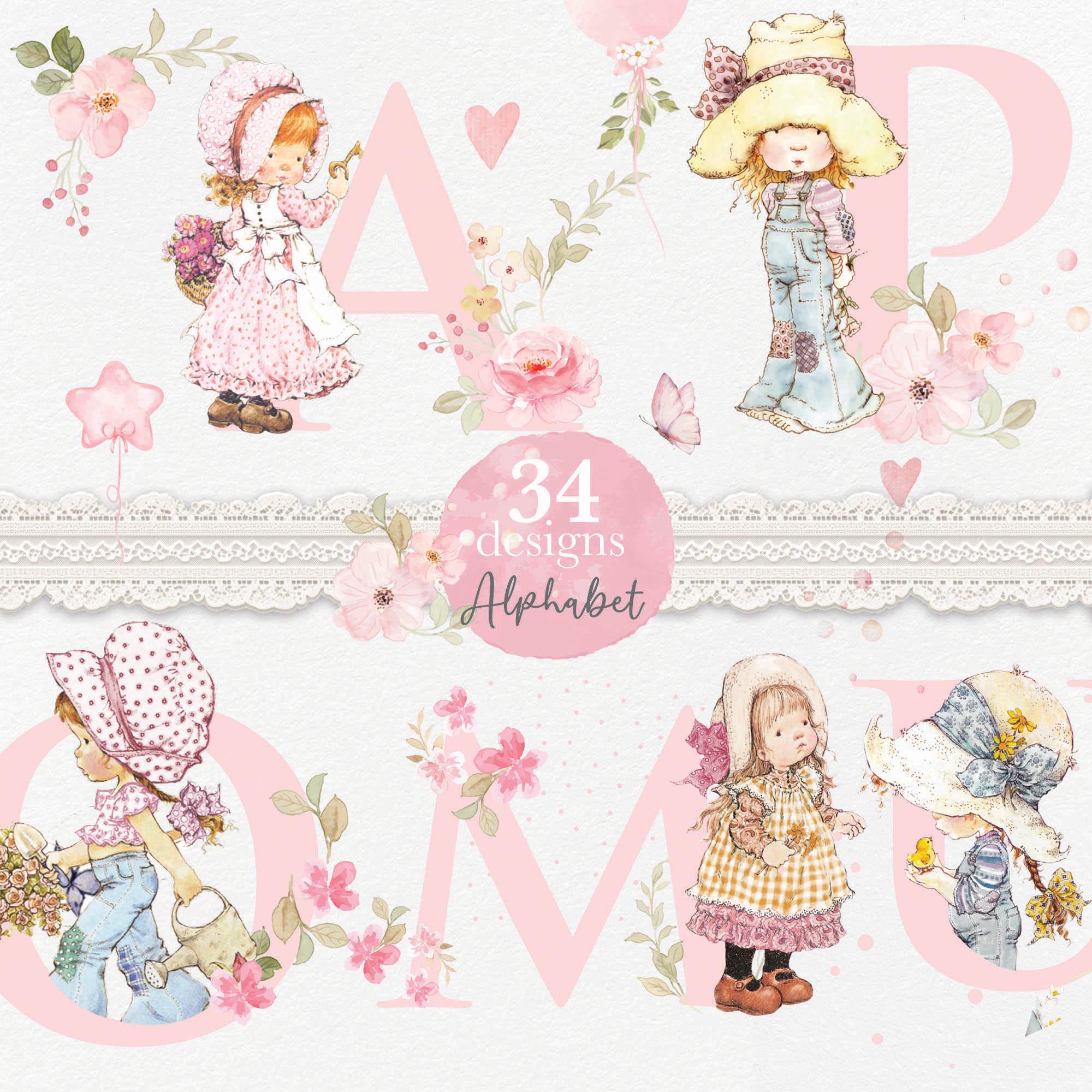 Sarah Kay, Capital Letters, Alphabet, Shabby Chic, Decoupage ...