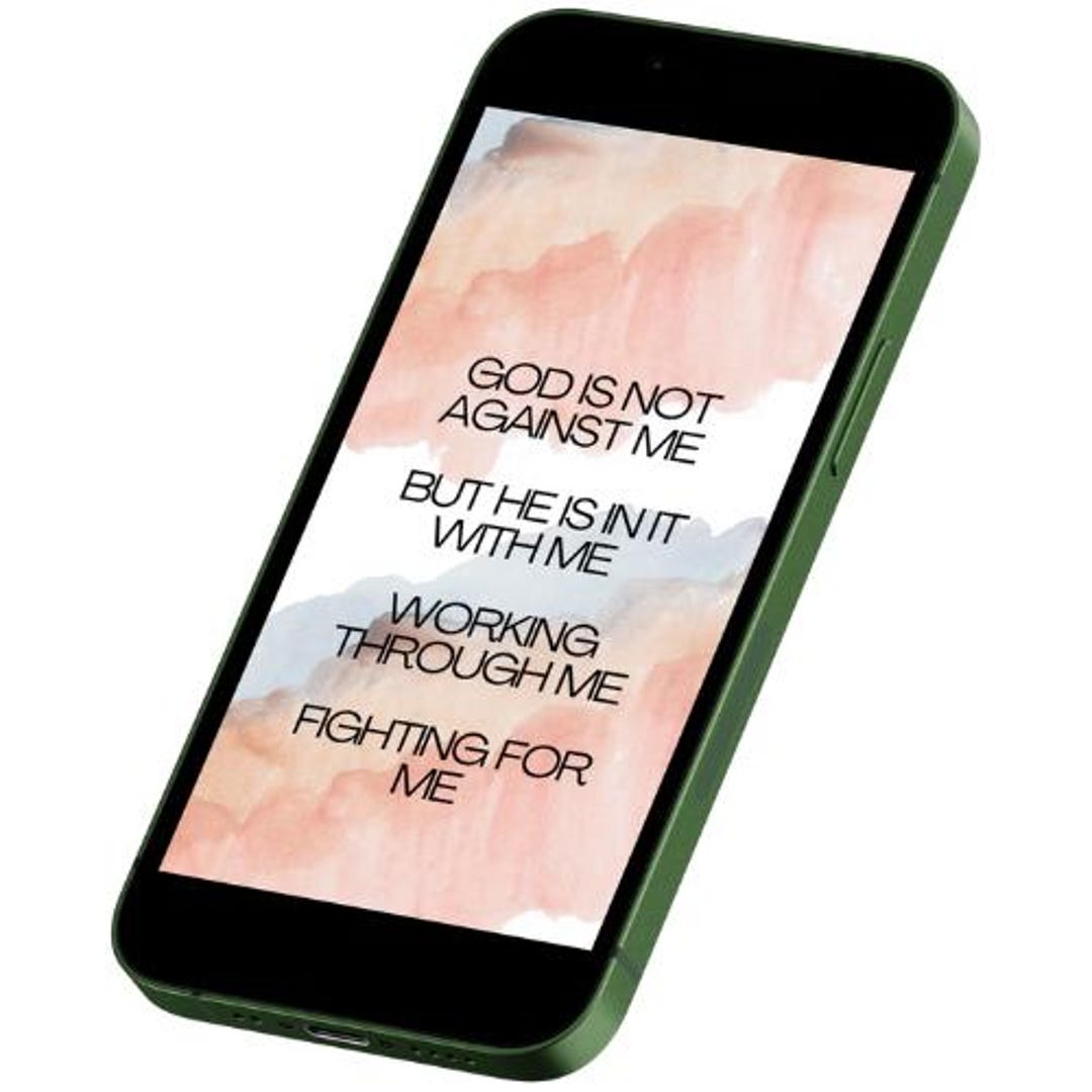 Christian Phone Wallpaper | “god is Not Against Me” | Inspirational ...