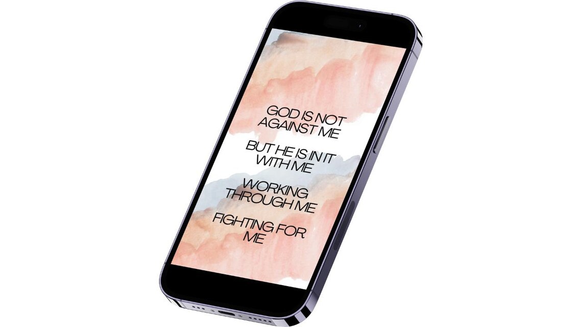 Christian Phone Wallpaper | “god is Not Against Me” | Inspirational ...