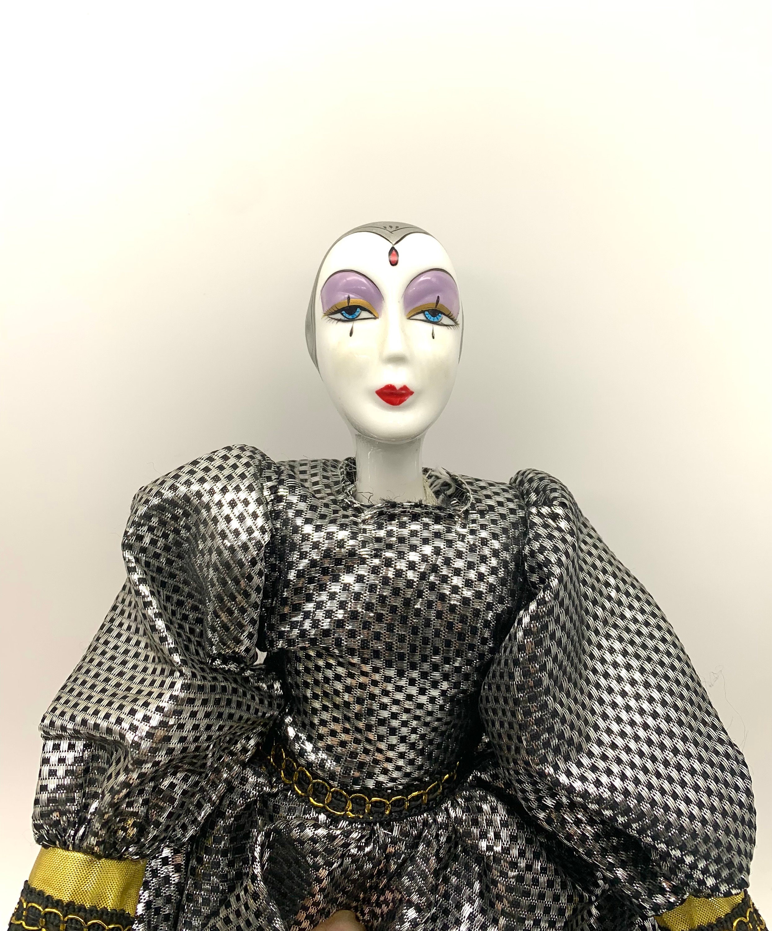 Vintage PIERROT DOLL Harlequim Porcelaine - Etsy
