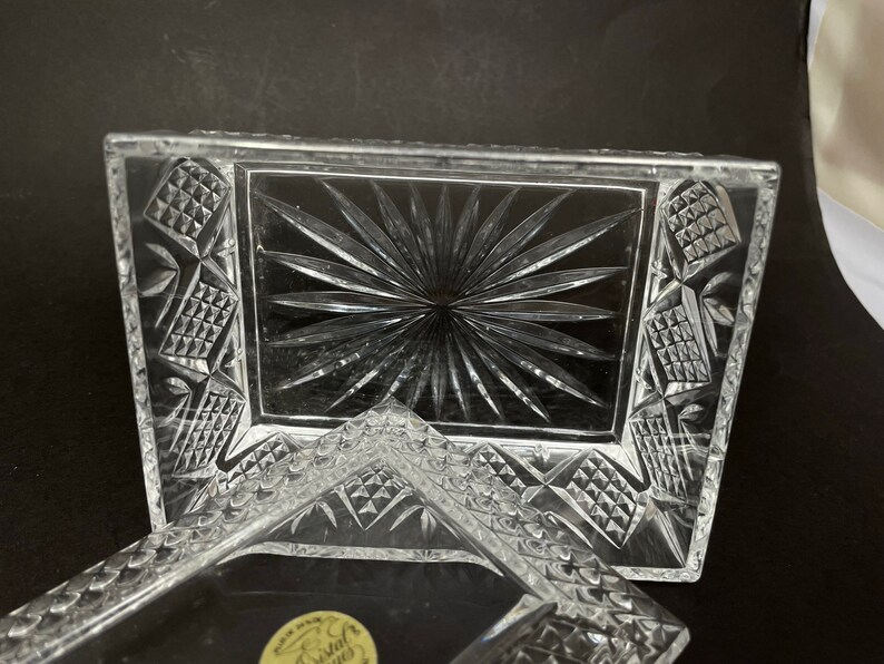 Lead Crystal Trinket Box Fontenay Cristal Darques France - Etsy