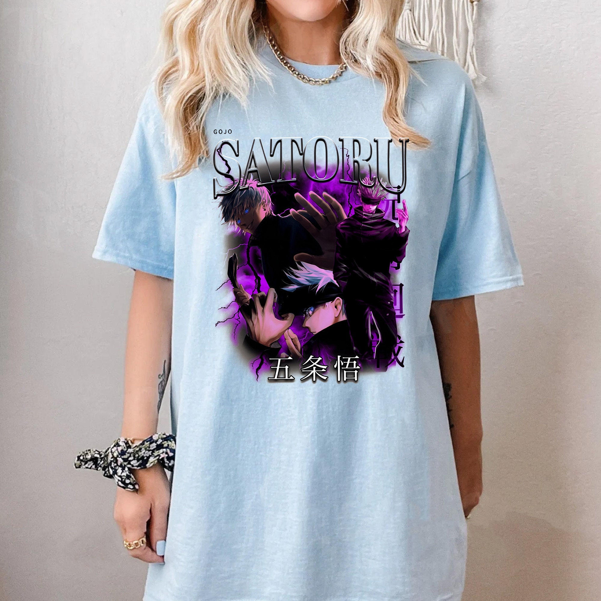 Anime Vintage Gojo Satoru, Anime Lover Digital Download, Anime Manga ...