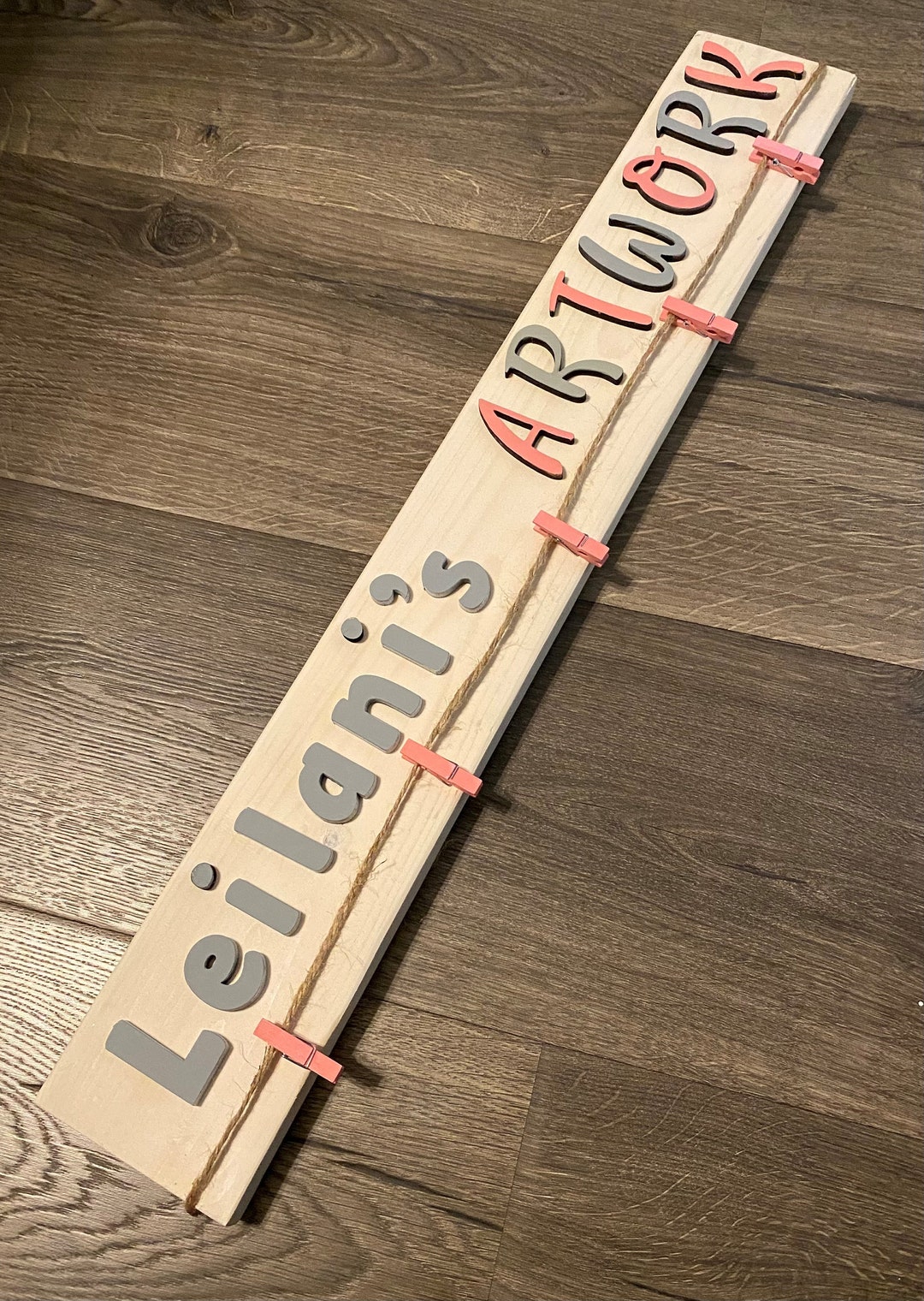 Kids Artwork Sign | Personalized Kids Artwork Display | Artwork Display ...