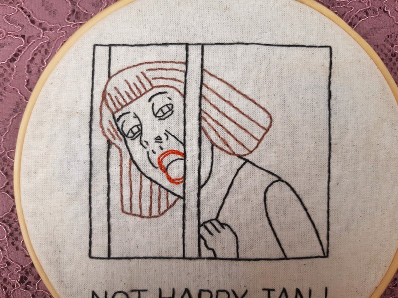 Not Happy Jan PDF Embroidery Pattern With Instructions / - Etsy