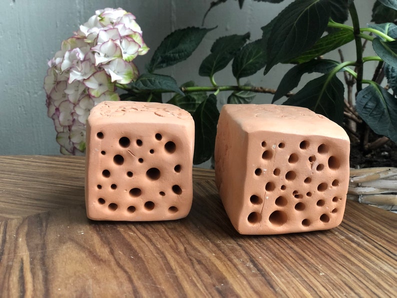 Handmade Ceramic Clay Bee House - Bee Hotels, Nesting for Bees | Gift ...
