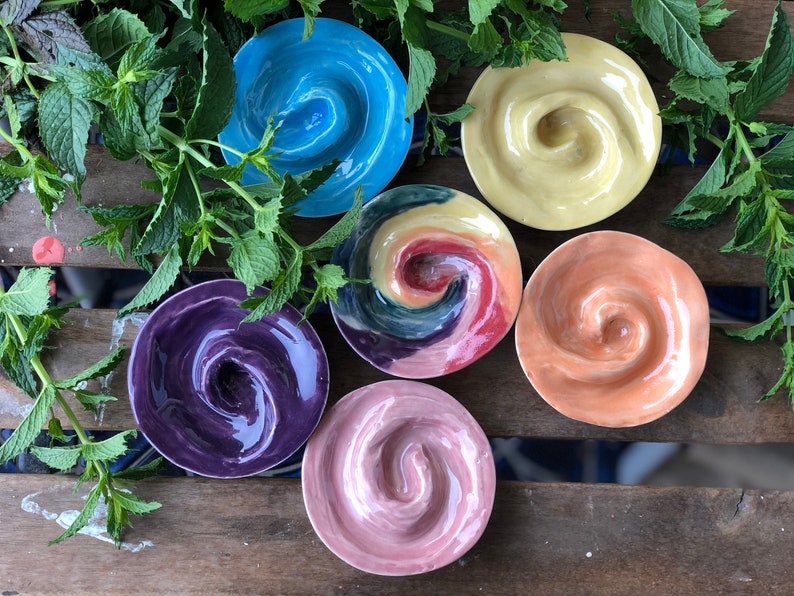 Ceramic Bee Bath, Rainbow of Colors, Bee and Butterfly Water Drinking ...