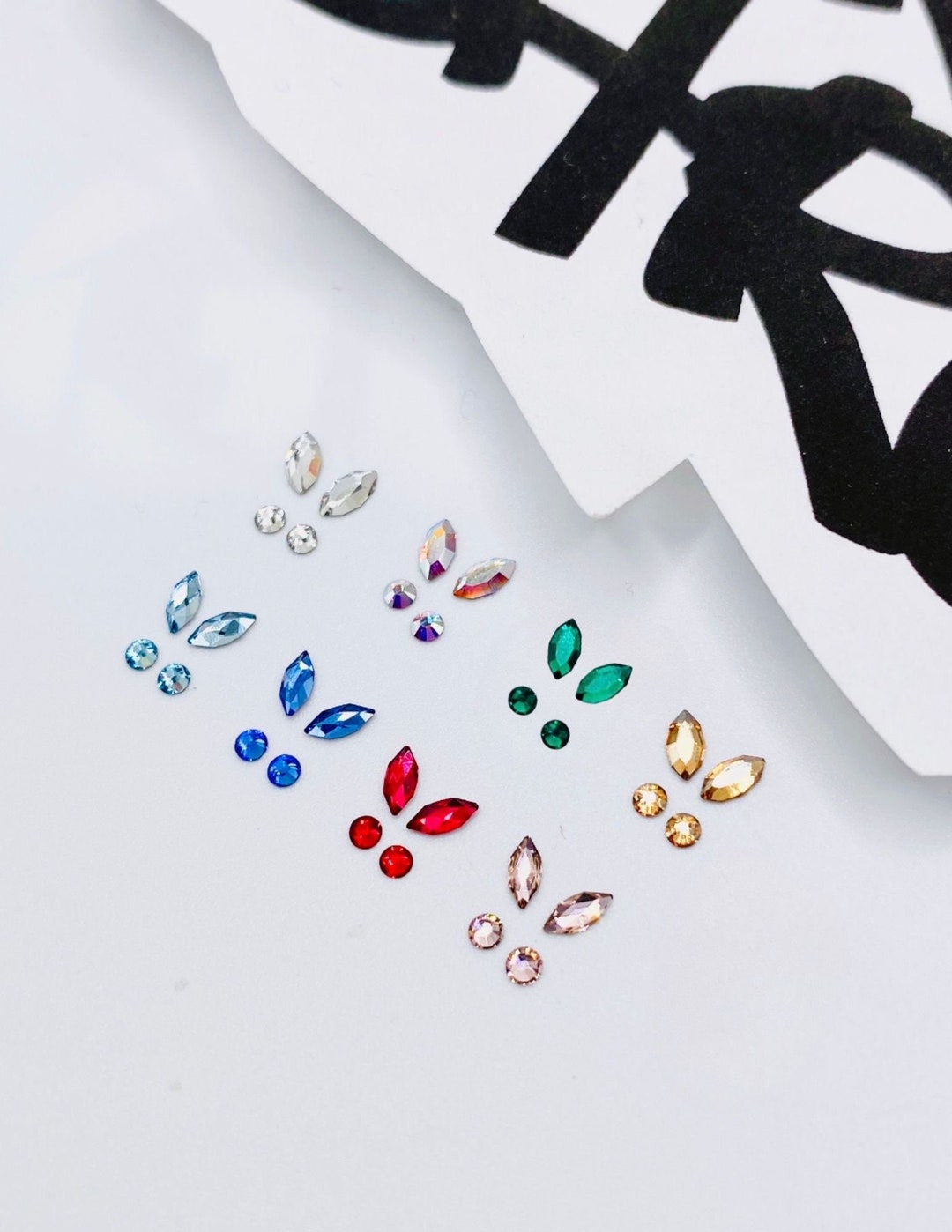 Swarovski Tooth Gem 20 Pcs Butterfly Swarovski Crystal Tooth Gems Lead ...