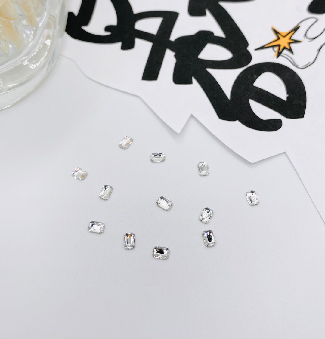 Swarovski Crystal Tooth Gems Swarovski Lead Free Tooth Gems Rectangle ...