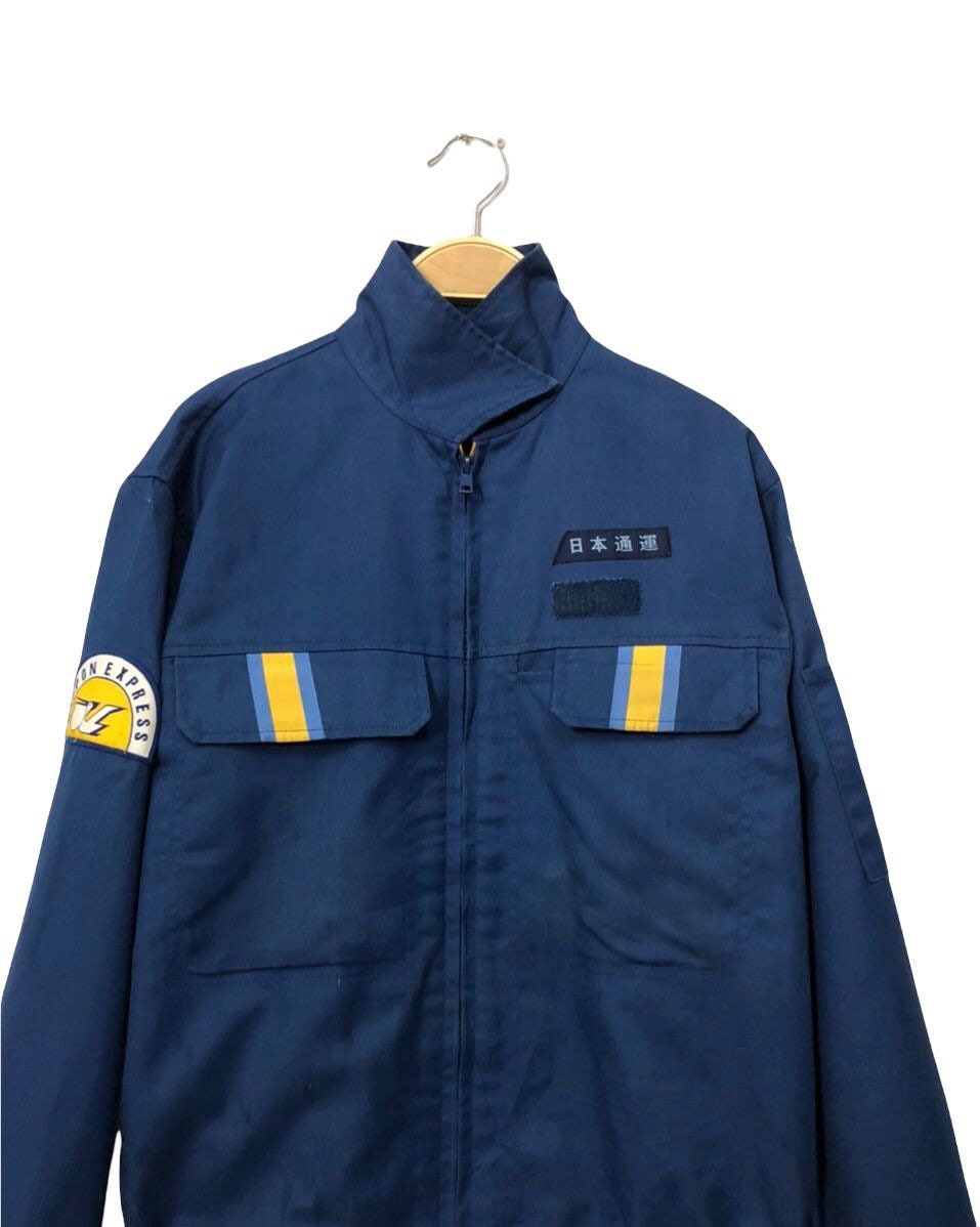 Vintage Nippon Express Spell Out Big Logo Zipper Ups Jacket Vintage ...