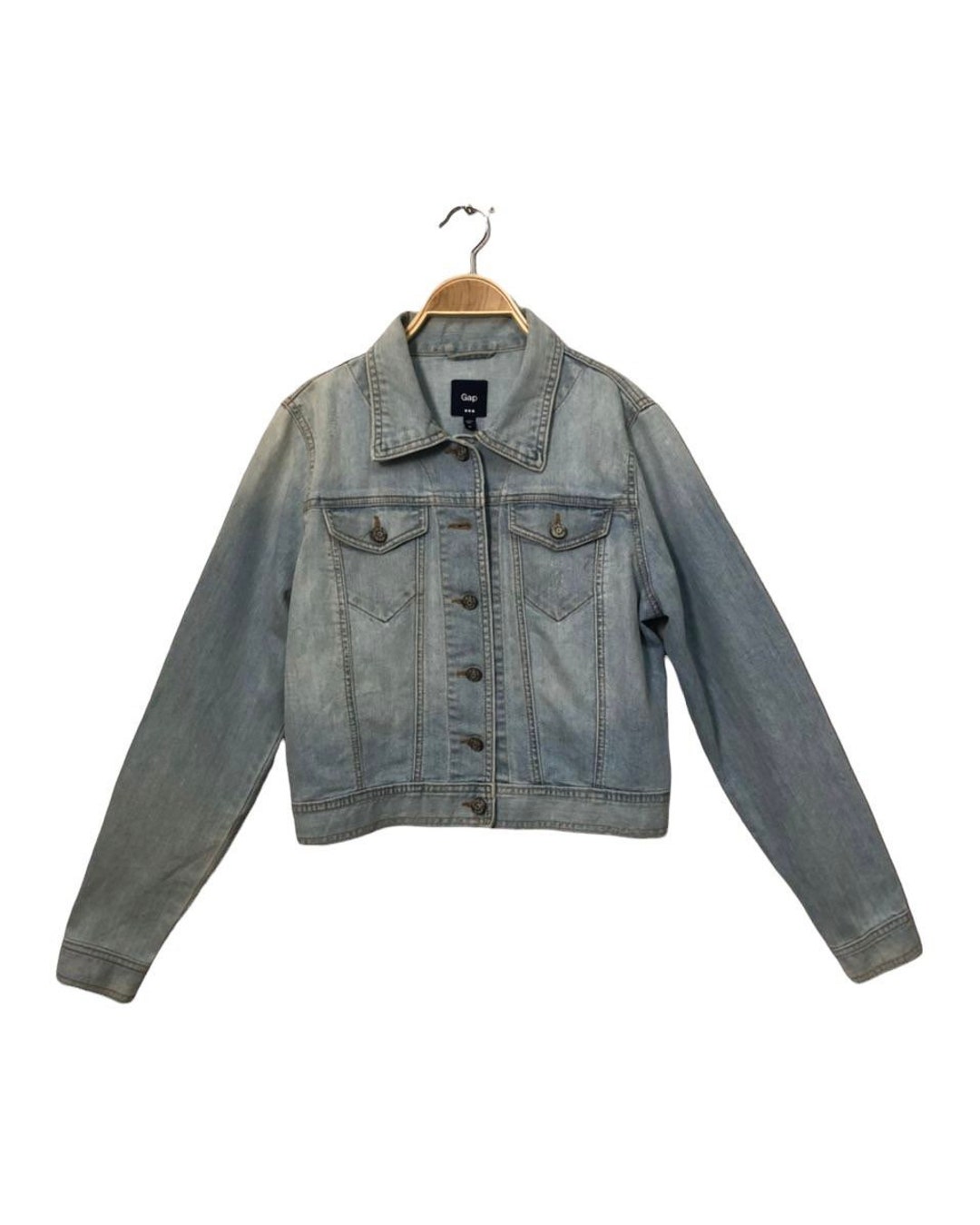 Vintage Gap 1969 Faded Button Ups Denim Jacket Blue Colour Made in ...
