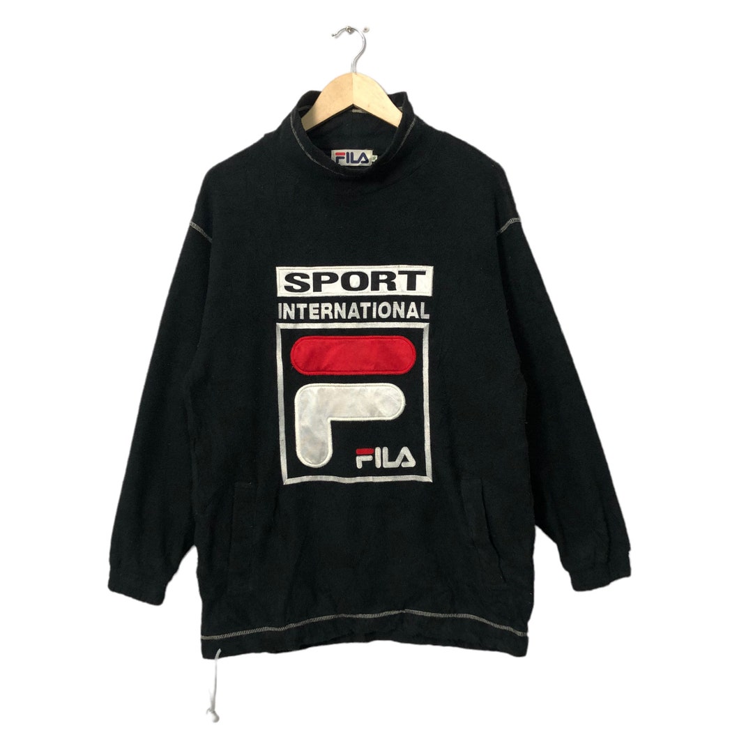 Vintage Fila Sport International Embroidered Big Logo Sweater Vintage Fila Embroidery Big Logo ...