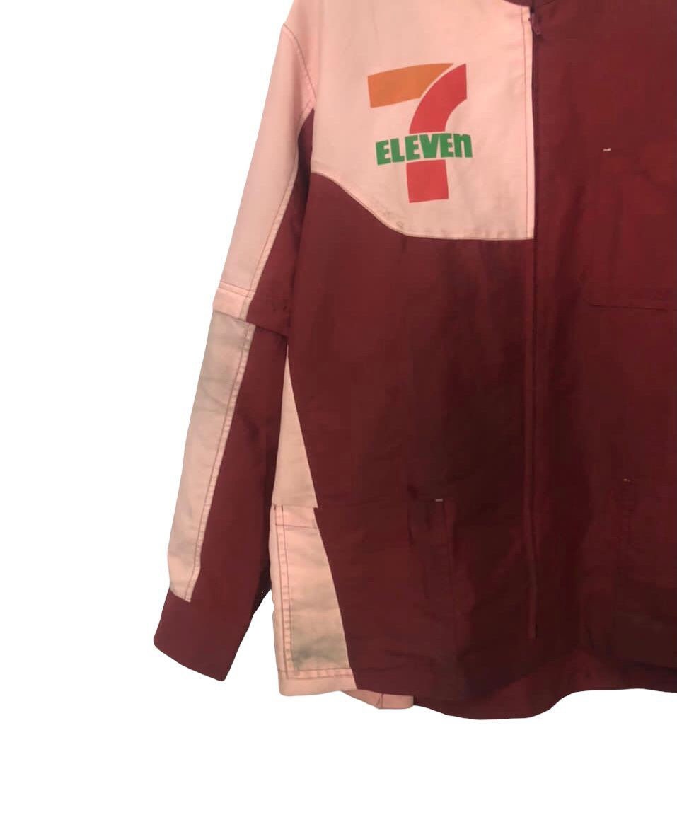 Vintage 7 Eleven Big Logo Zipper Ups Uniform Jacket Red/pink Colour - Etsy