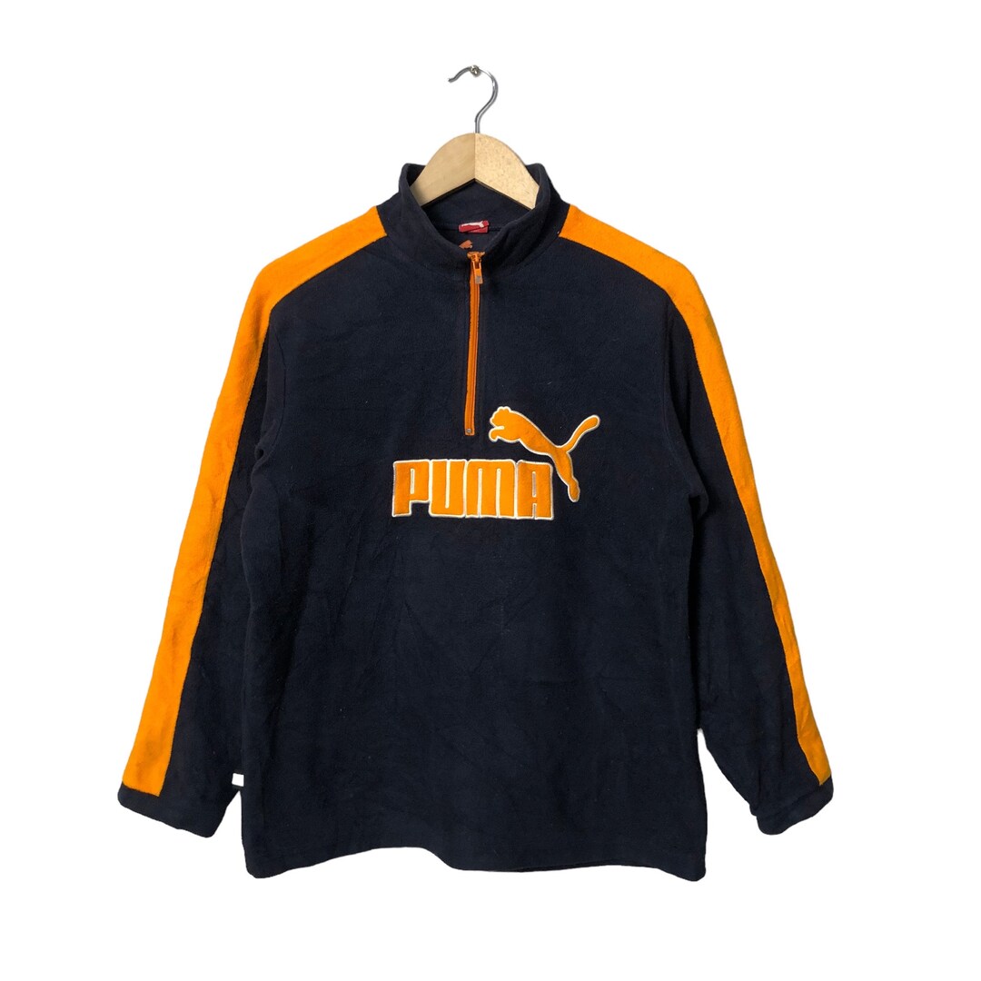 Vintage Puma Spell Out Big Logo Half Zipper Sweater Vintage Puma Big ...