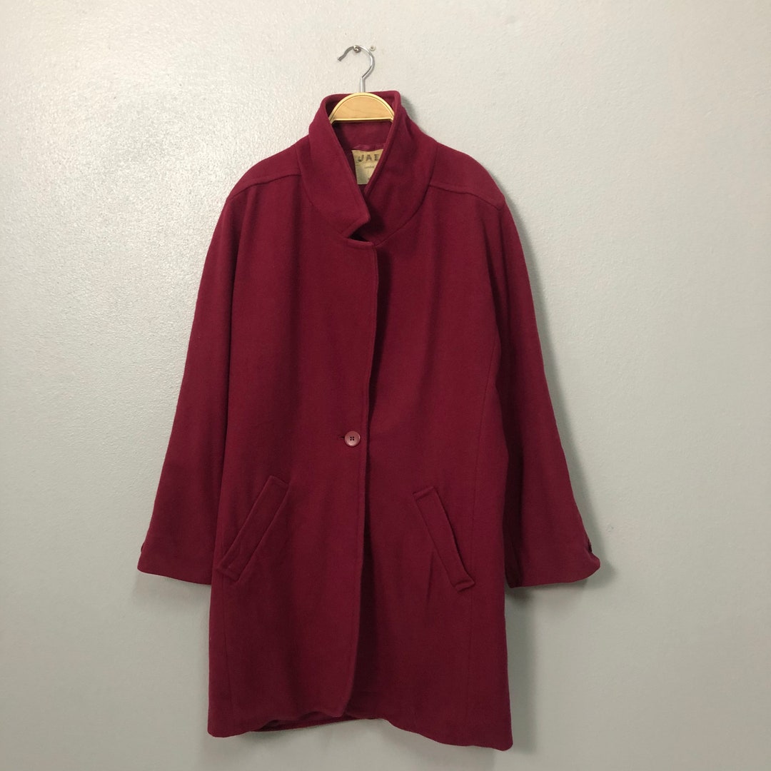 Vintage Jaeger Single Button Wool Long Coat Jacket - Etsy