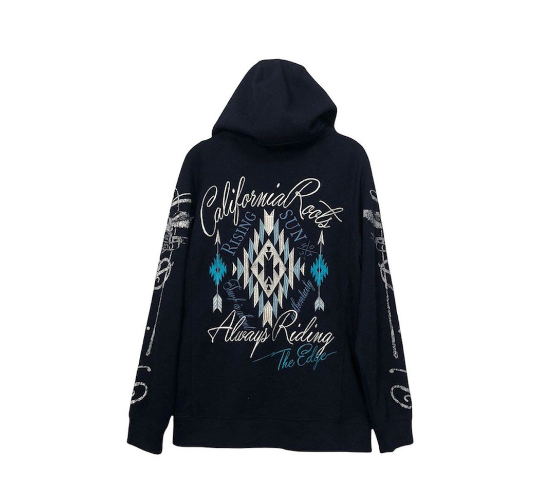 Vintage Gotcha Embroidered Big Logo Zipper Ups Hoodie Jacket Blue ...