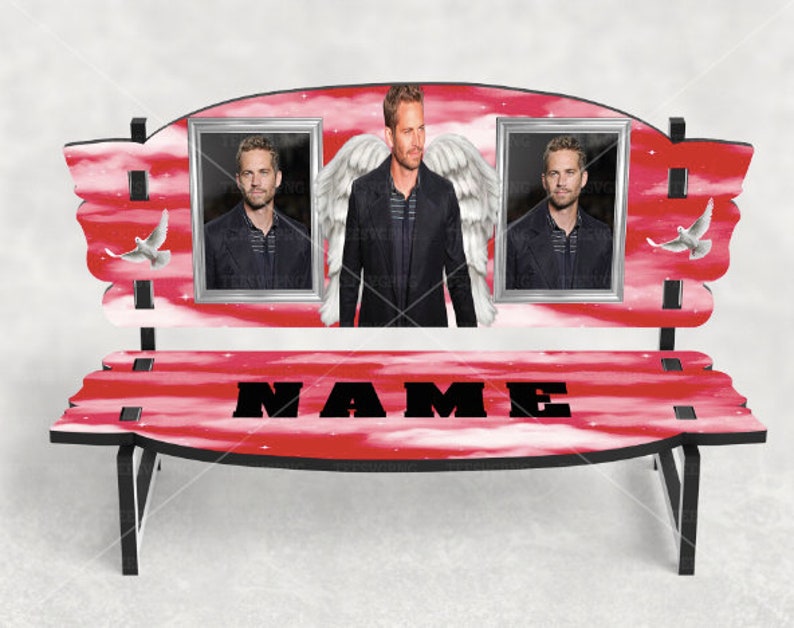 Memorial Bench Template For Sublimation Etsy Australia
