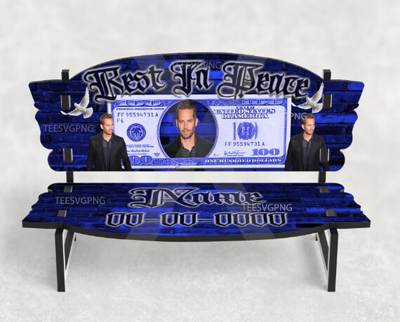 Memorial Bench Template for Sublimation Blue - Etsy Australia