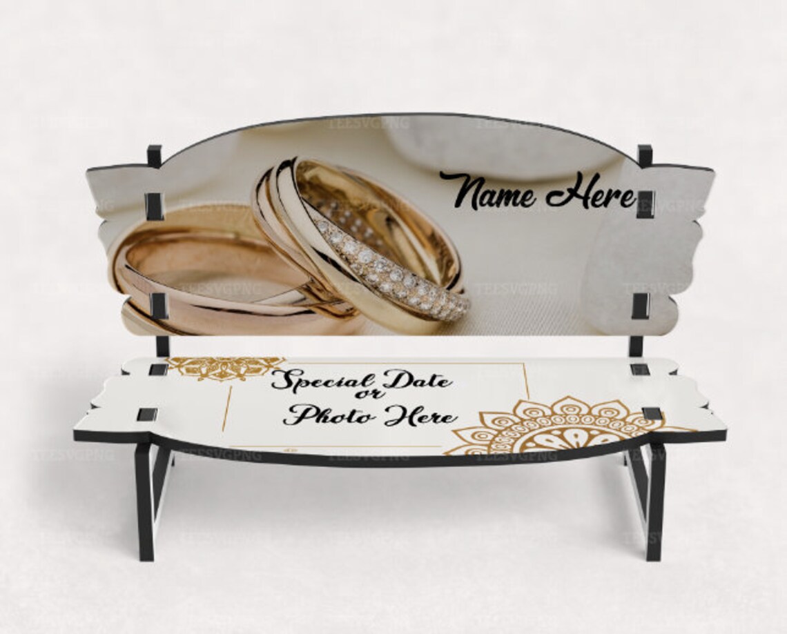 Design Bench Keepsakes Template Memory Template PNG - Etsy