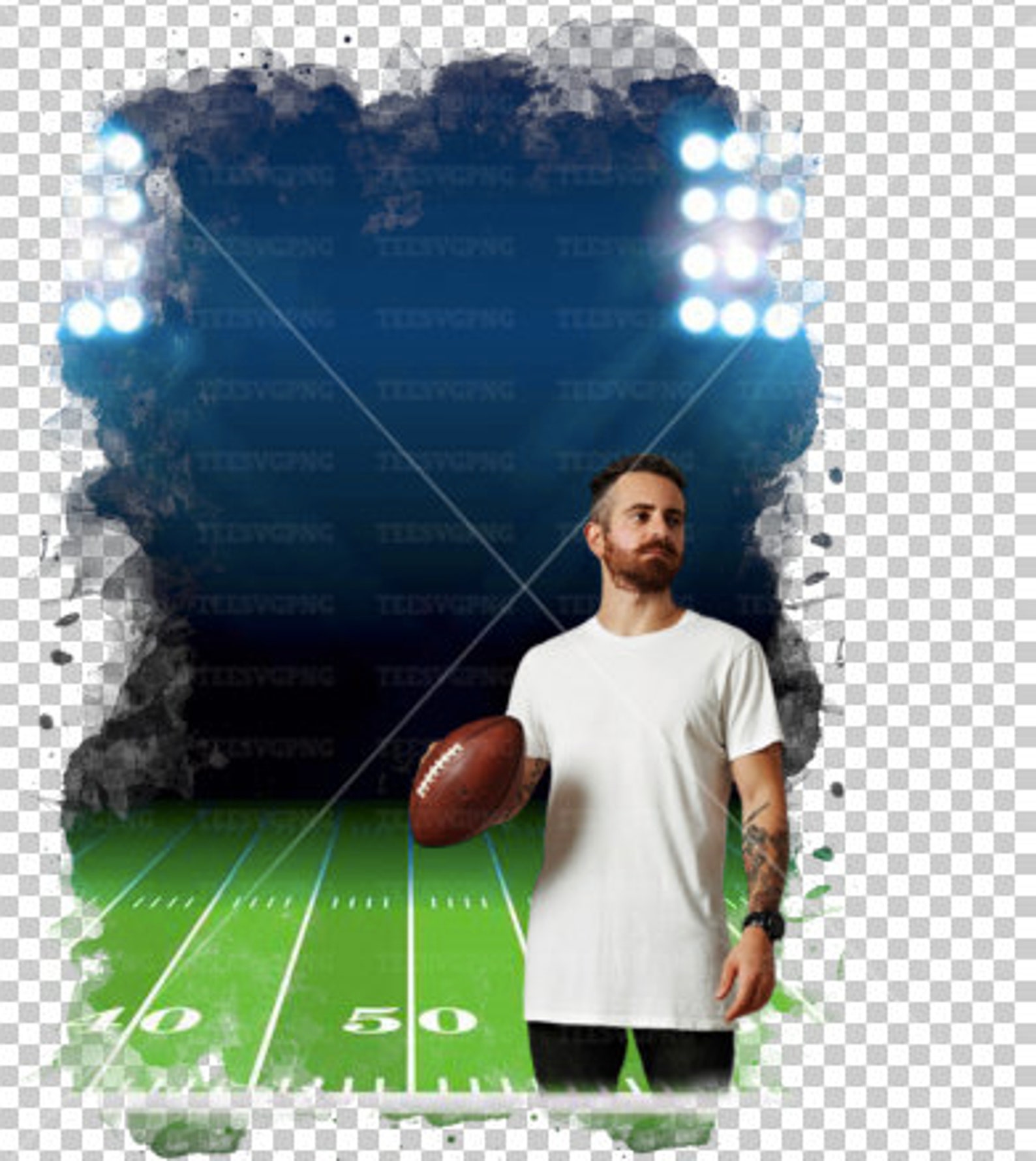 Football Template PNG/ Football PNG Background Design/ Custom - Etsy