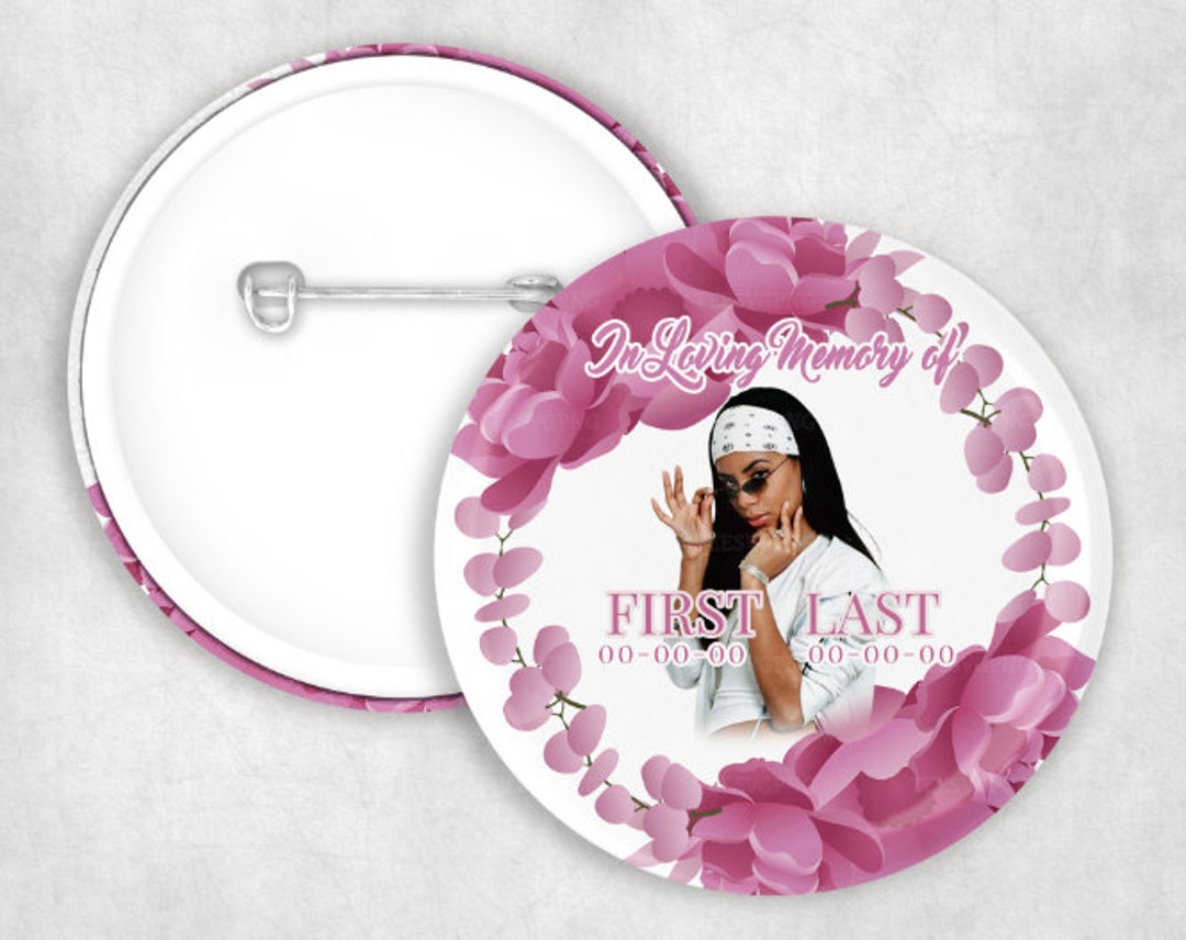 In Loving Memory of Template Memorial Button Pin Template Funeral ...