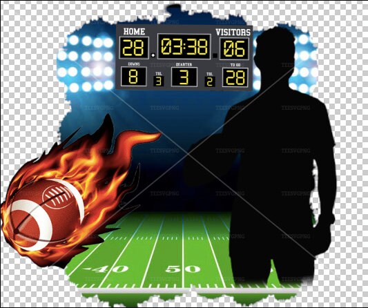 Football Template PNG/ Football PNG Background Design/ Custom - Etsy