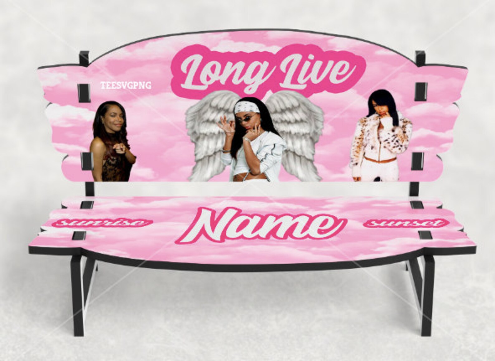 Memorial Bench Template For Sublimation Etsy