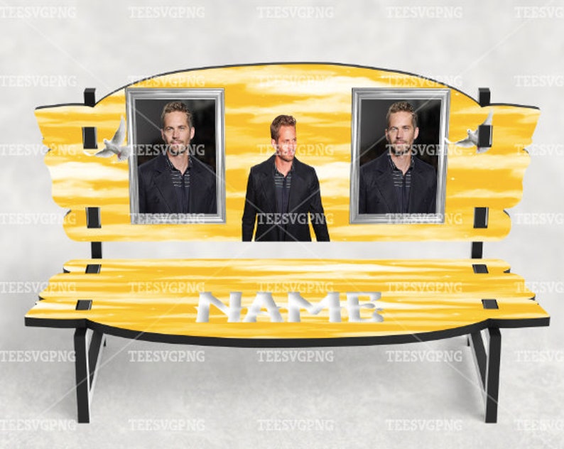 Memorial Bench Template For Sublimation Sublimation Template Etsy
