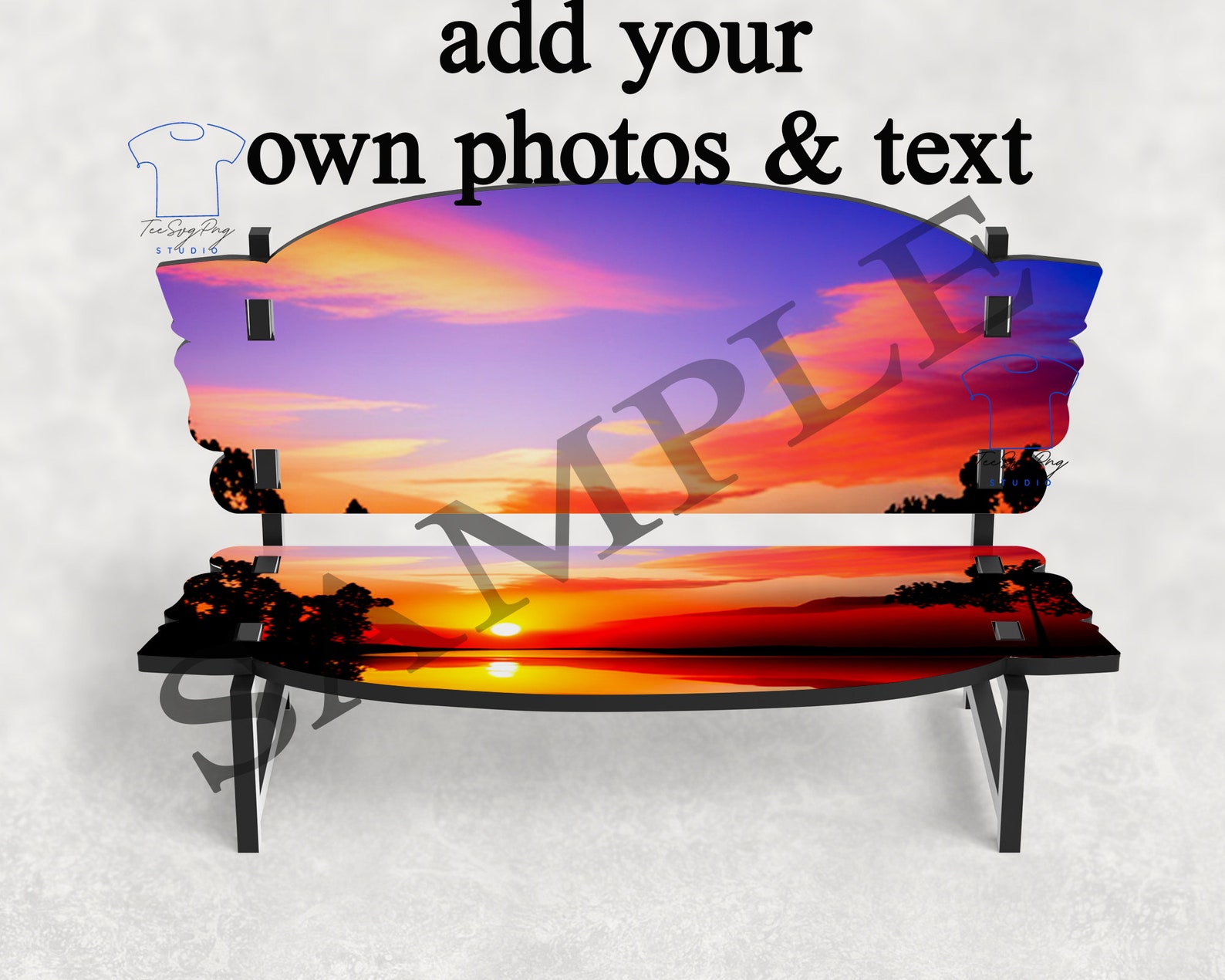 Digital Design PNG for Sublimation Bench Memorial Bench - Etsy