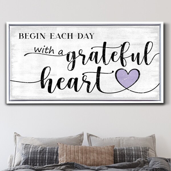 Begin Each Day With a Grateful Heart - Etsy