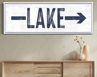 Lake Sign With Arrow - Etsy