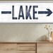 Lake Sign With Arrow Lake Direction Sign Lake Sign Lake - Etsy