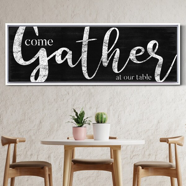 Gather Sign - Etsy