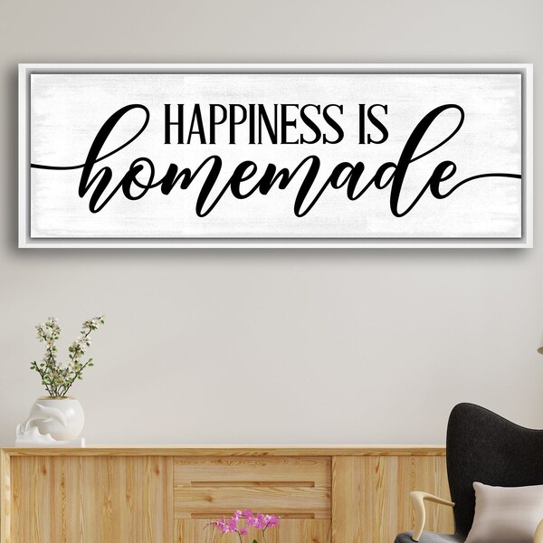 Happiness is Homemade Sign - Etsy