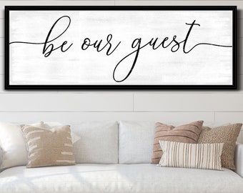 Guest Bathroom Sign Guest Bathroom Decor Be Our Guest Sign - Etsy