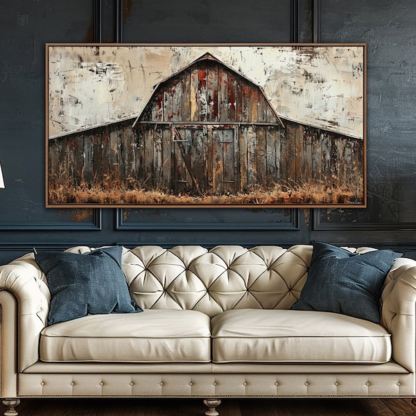 Large Rustic Farmhouse Wall Art - Etsy