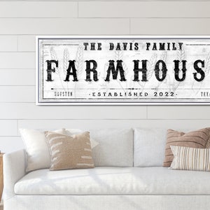 Personalized Farmhouse Sign, Family Farmhouse Sign, Homestead Farm Sign ...