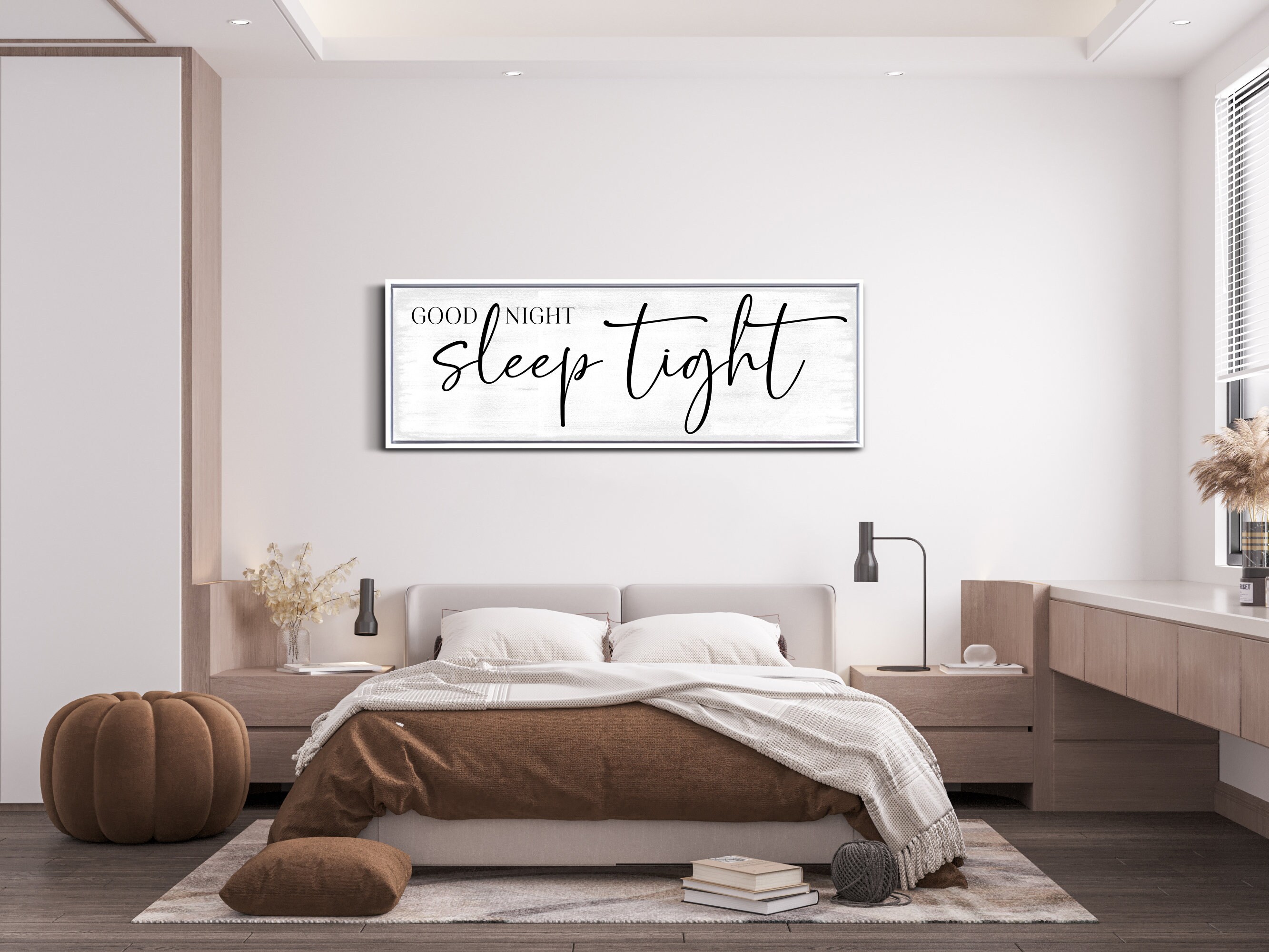 Good Night Sleep Tight Sign Go to Sleep Sign Master Bedroom - Etsy